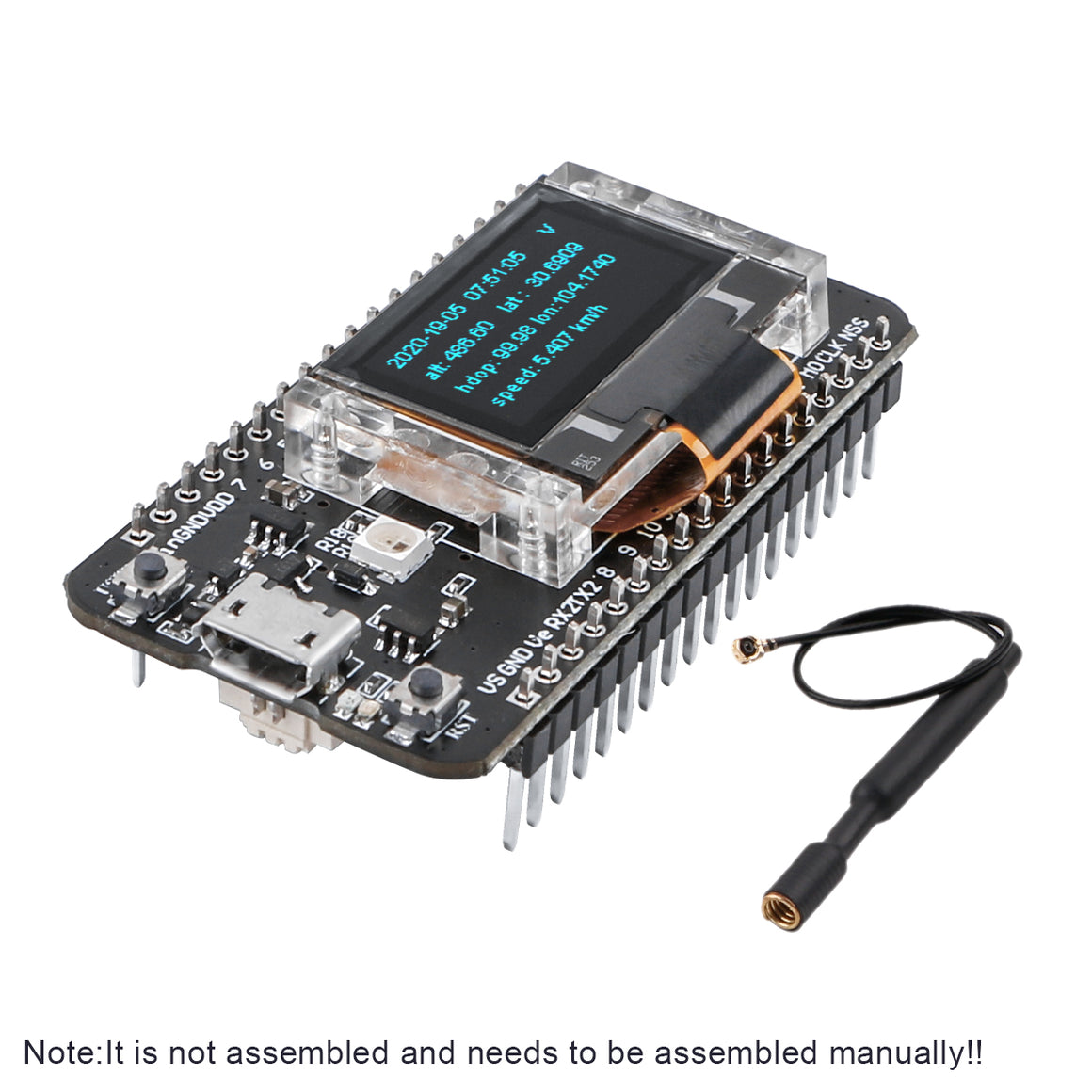 SX1262 Lora Module 868 915 MHZ LoRaWAN IoT Module ASR6502 MCU 128KB Fl ...