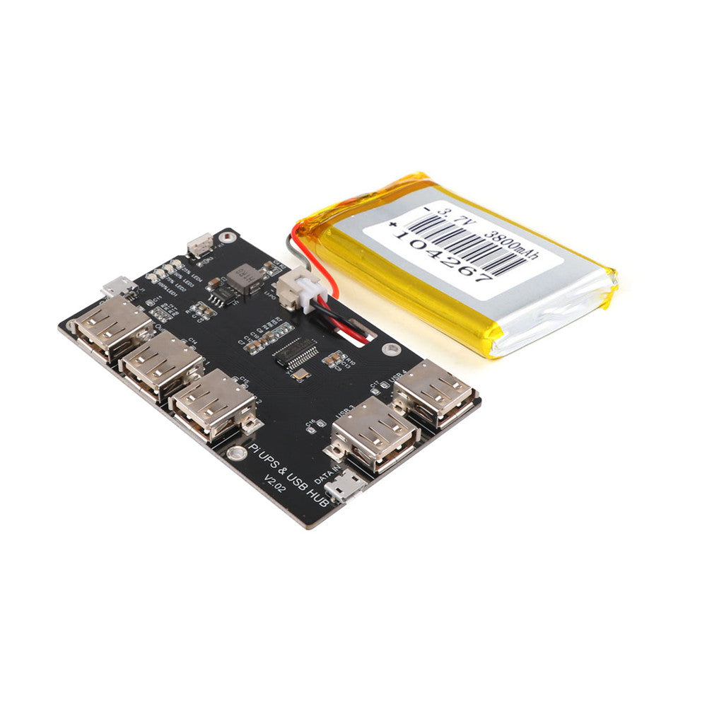 Raspberry Pi Supply Module with 3800mAh Lithium Battery for Raspberry ...