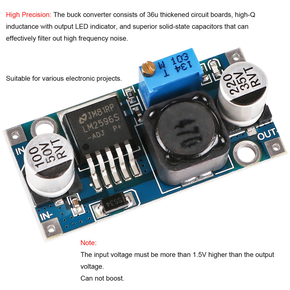 10pcs lm2596 DC-DC BUCK converter high efficiency voltage regulator su ...