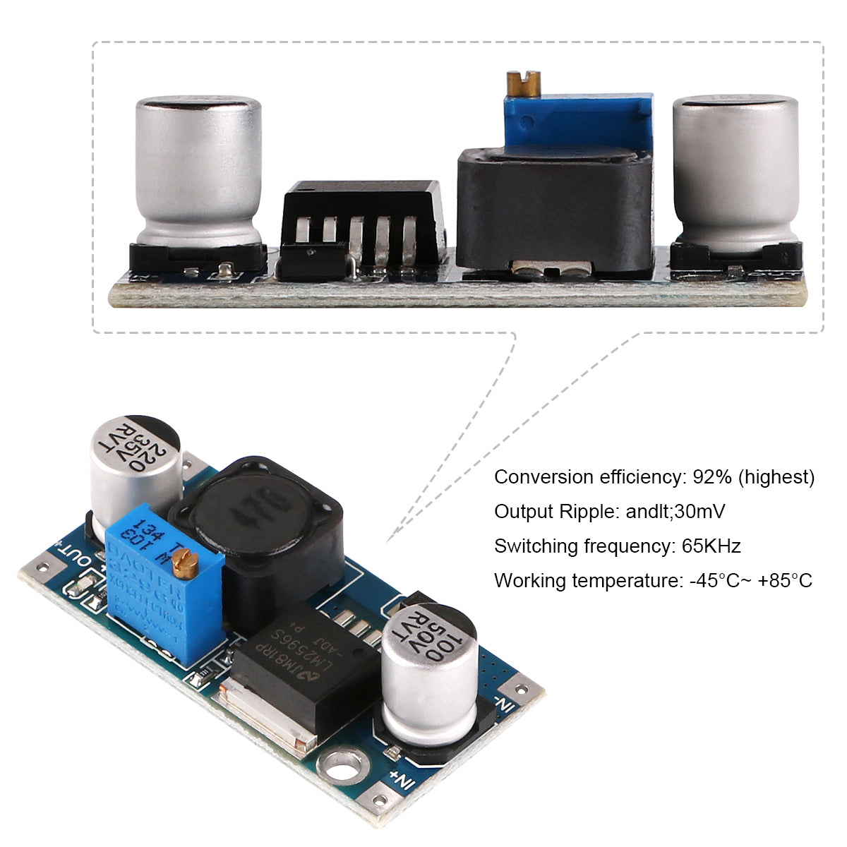 10pcs lm2596 DC-DC BUCK converter high efficiency voltage regulator su ...