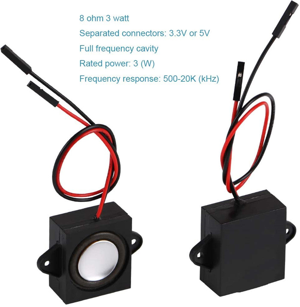 2pcs Arduino Speaker 3 Watt 8 Ohm Single Cavity Mini Speaker Full-rang ...
