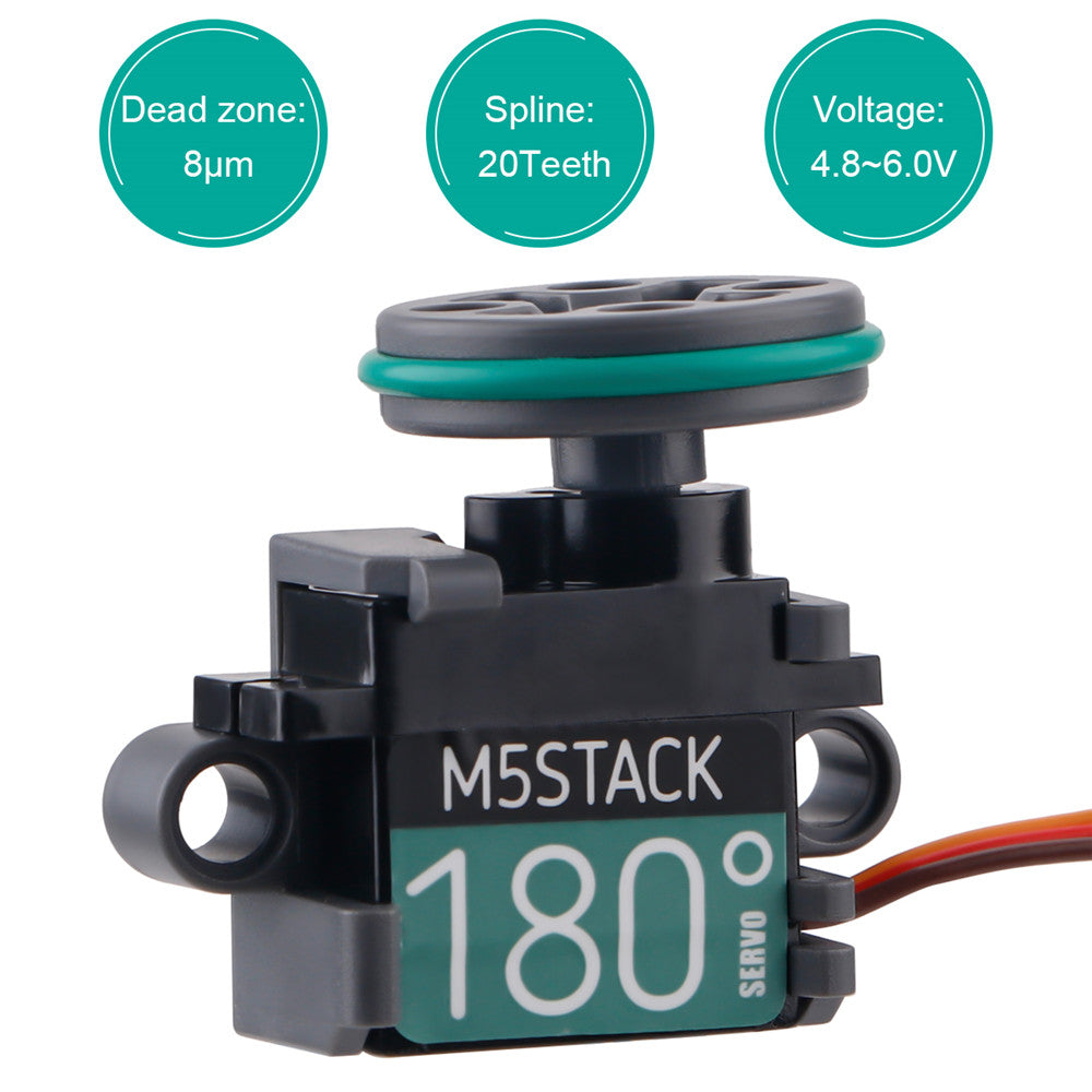 M5Stack Micro Servo Motor Kit 180 Degree with Metal Gear Compatible wi ...