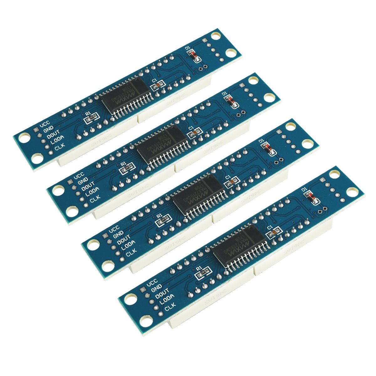 MakerFocus 4pcs MAX7219 8 Bit Digital Segment Tube LED Display