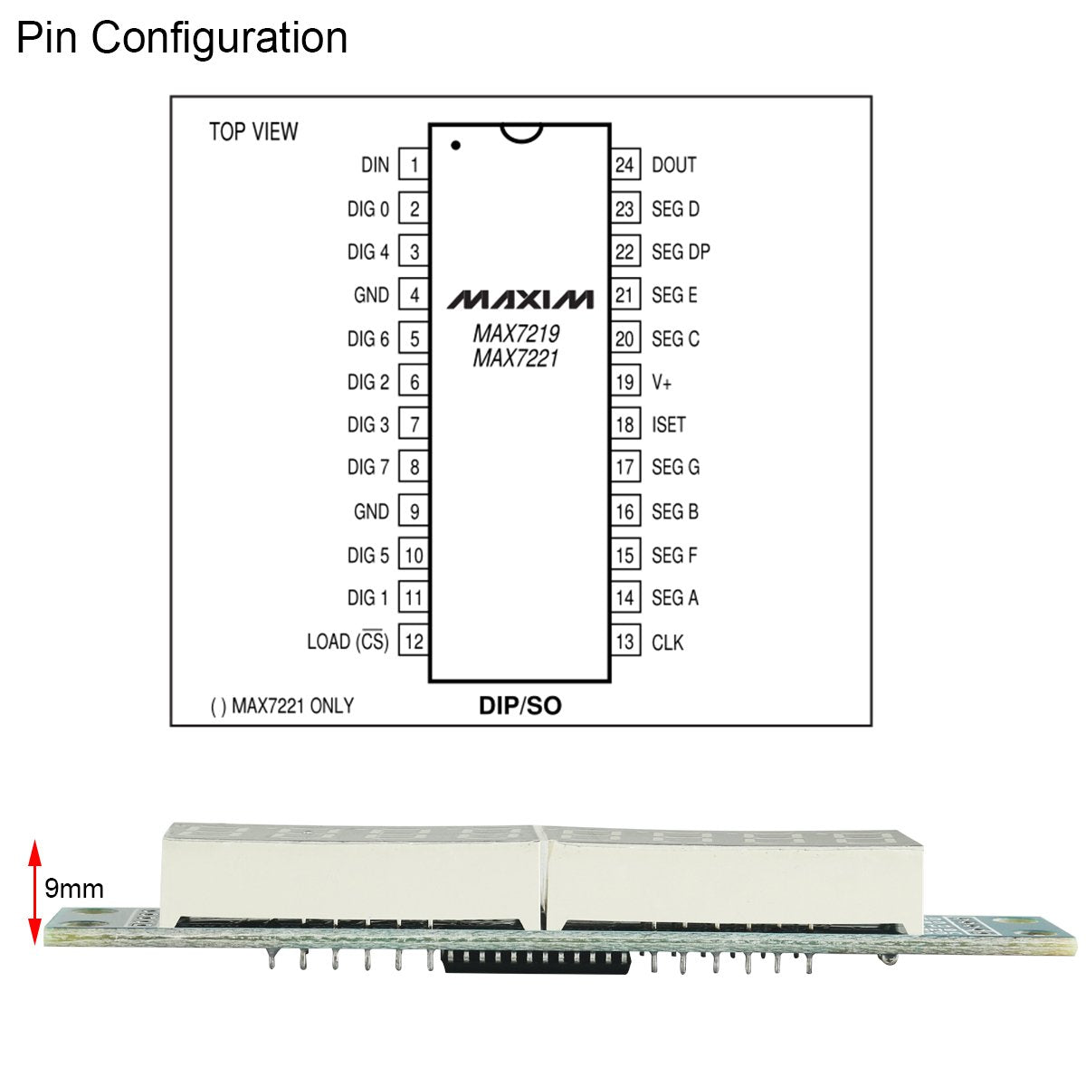 MakerFocus 4pcs MAX7219 8 Bit Digital Segment Tube LED Display