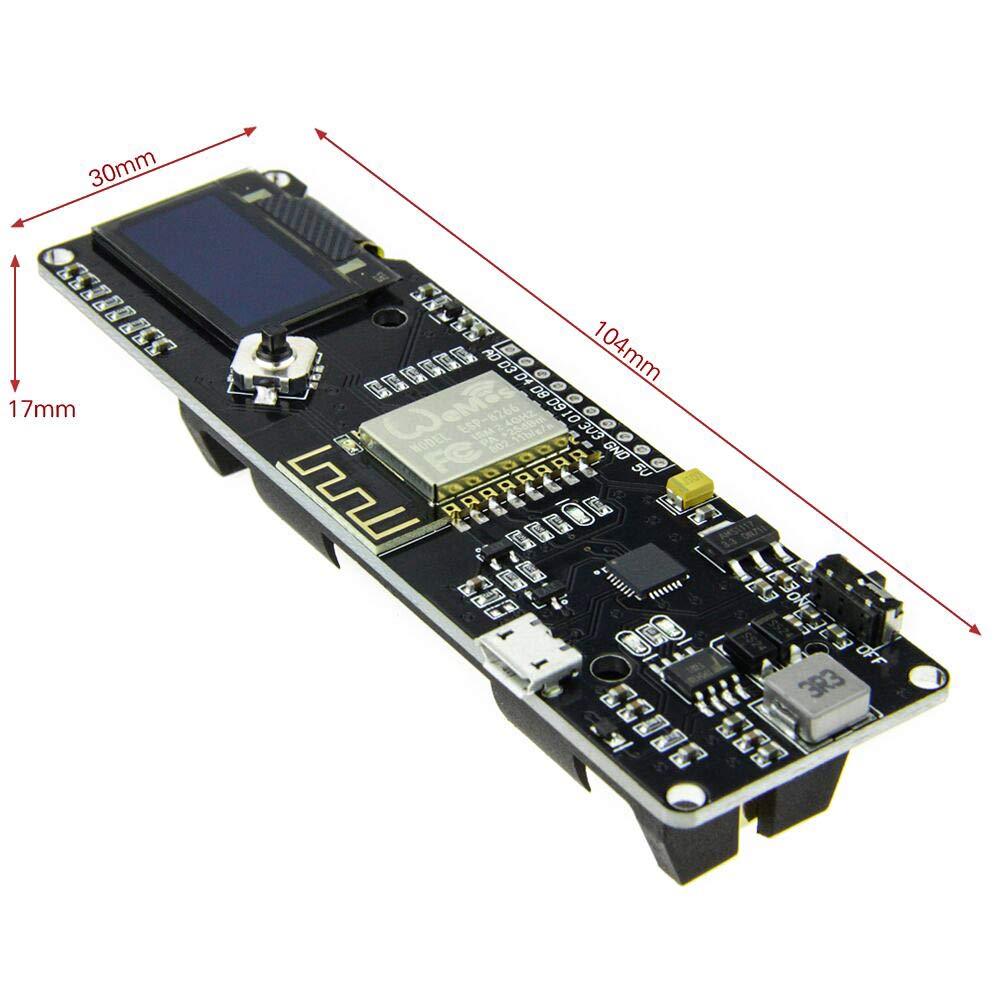 MakerFocus Arduino ESP8266 NodeMCU WiFi Development Board Kit with 0.9
