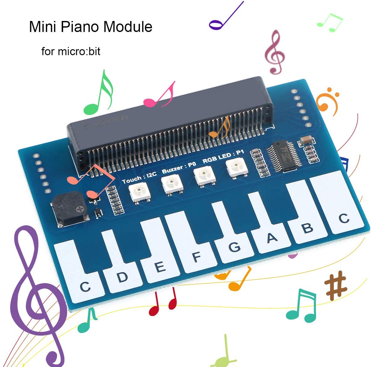 MakerFocus Piano Music Development Board for BBC Micro:bit Board with
