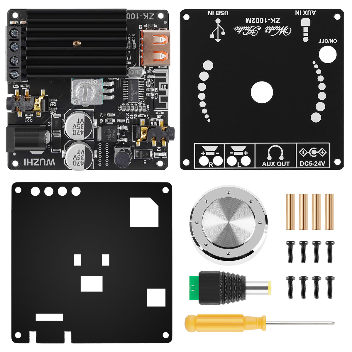 Bluetooth Amplifier Board Hifi Stereo 2.0 Channel 2X100W Audio Amplifi ...