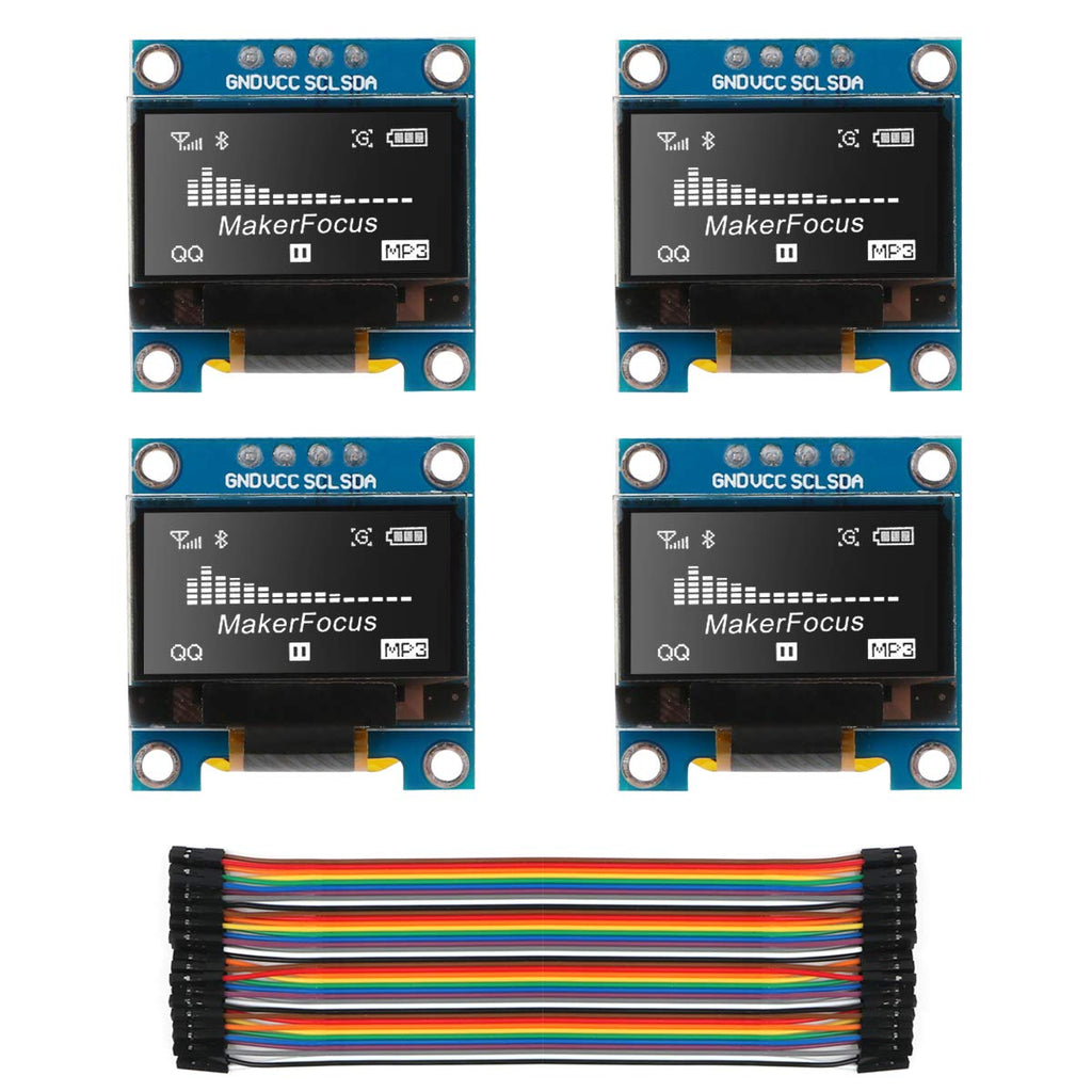 SSD1306 Display 6-Pack 0.96 Inch OLED Display Module SSD1306 128x64 ...