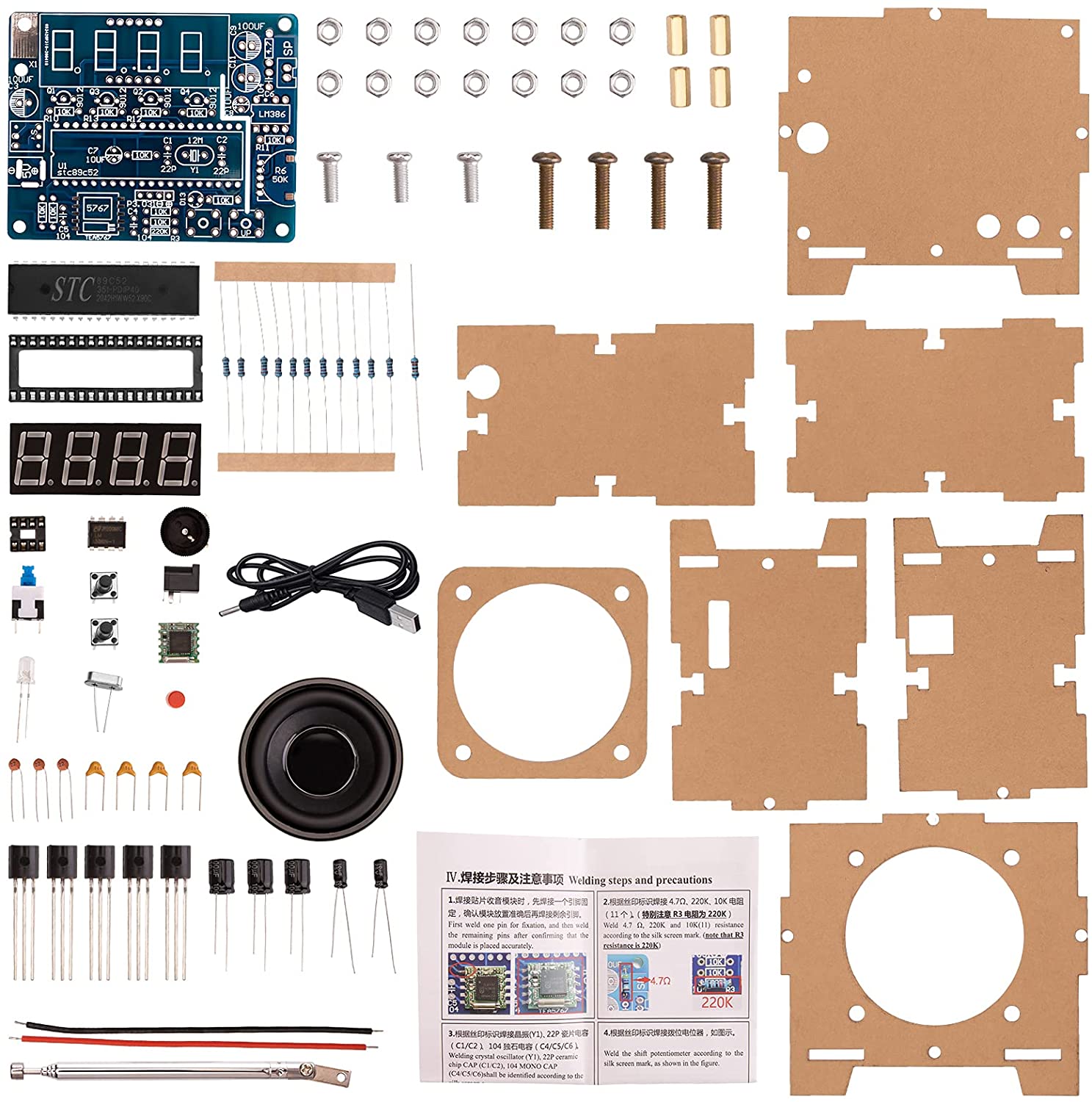 MakerFocus DIY Radio FM Receiver Kit