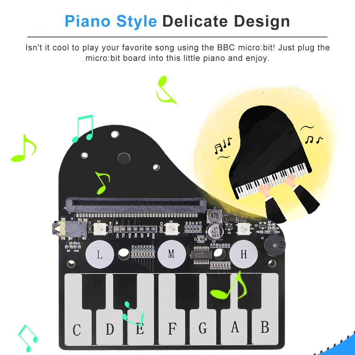 MakerFocus Piano Music Development Board for BBC Micro:bit Board with