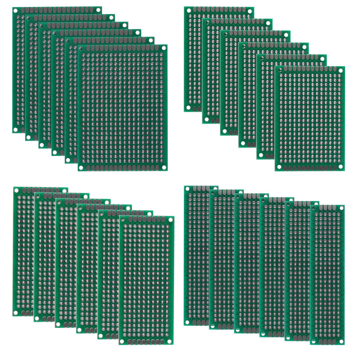 MakerFocus 24 PCS Universal Prototype PCB Board for Soldering Practice