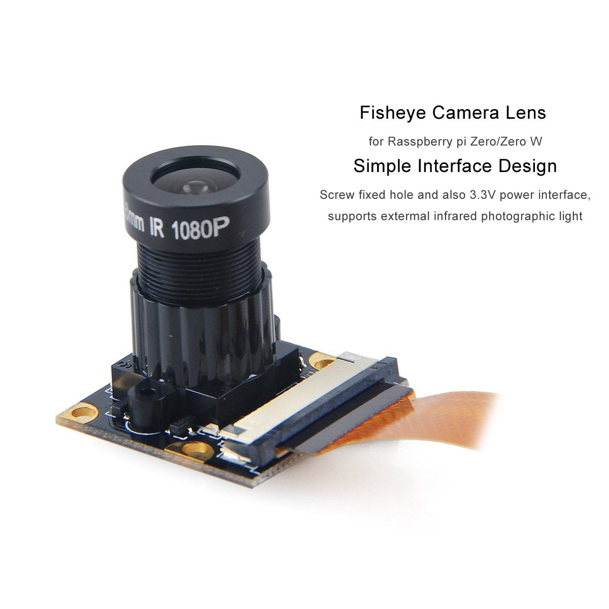 Makerfocus Raspberry Pi Zero W Camera Night Vision Webcam with 2 Infra ...