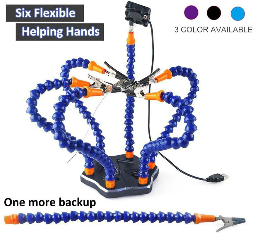 Makerfocus Crazepony Soldering Station Tool with 7pcs Helping Hands Th ...