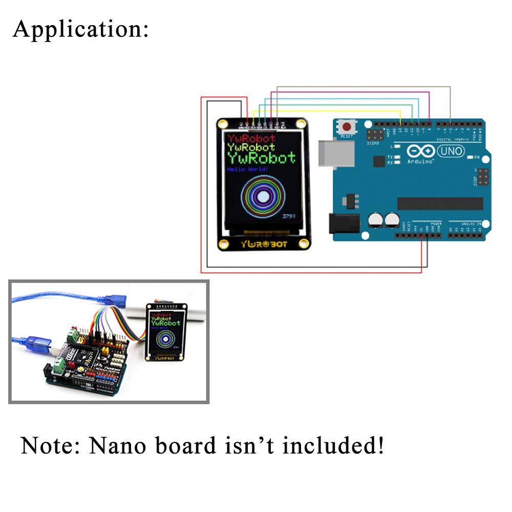 MakerFocus 1.8inch I2C TFT LCD Display Module For Arduino DIY