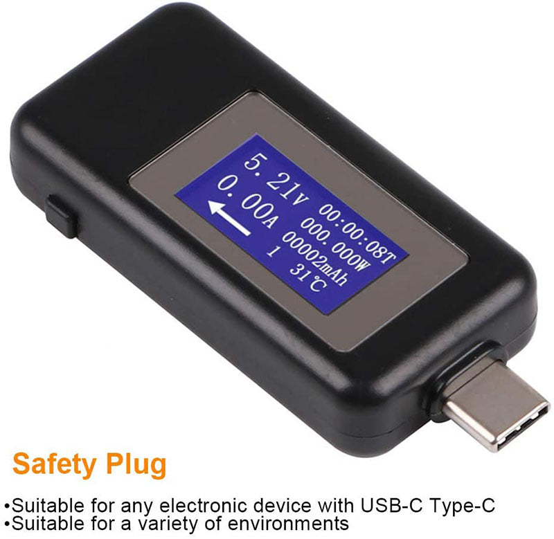 Type-C USB Tester Voltmeter Meter and Current Tester 0-5.1A 4-30V USB ...