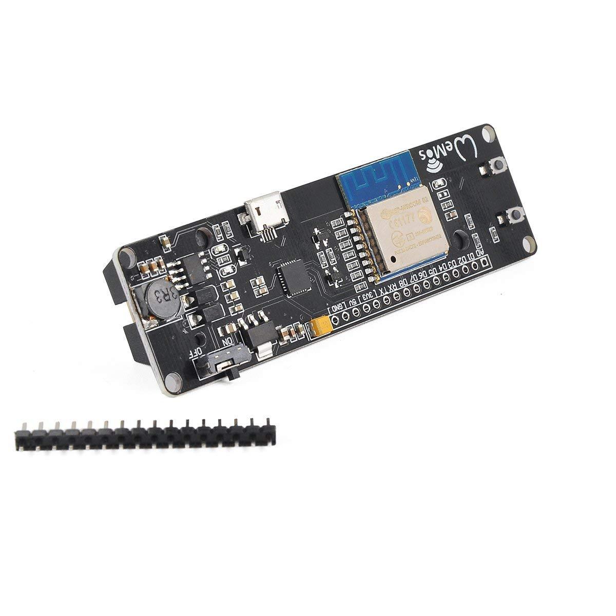 MakerFocus Wemos D1 Mini WiFi Module with 18650 Battery Slot ESP WROOM