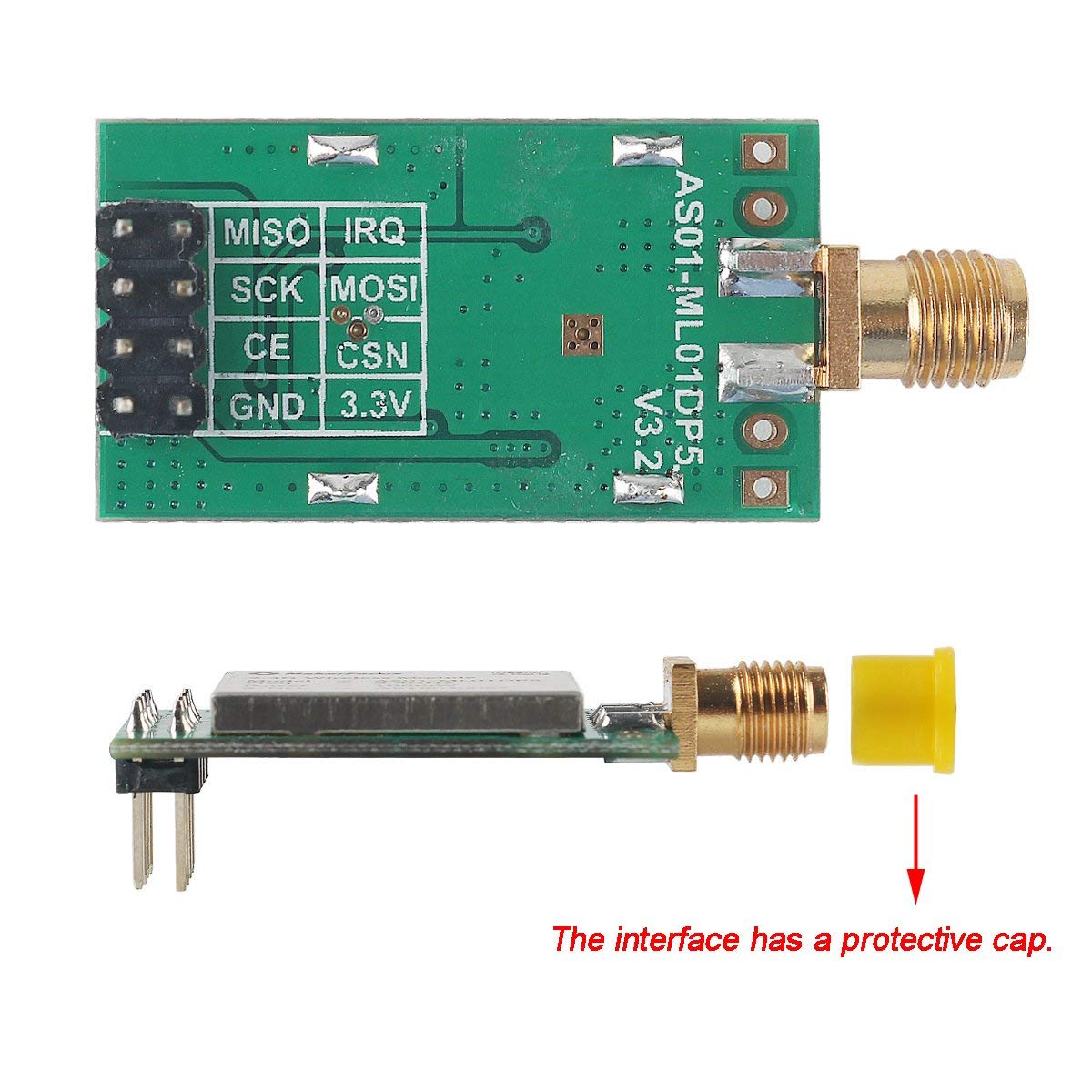 MakerFocus 2pcs nRF24L01P+PA+LNA RF Wireless Tranceiver Module with An